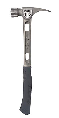 Stiletto TB3MC 15oz. Ti-Bone 3 Titanium Hammer with Milled Face, Curved Handle and New Improved Model Anti-rotational Face