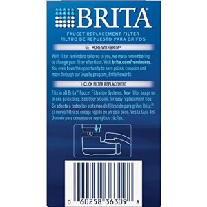 Brita 36309CT On Tap Faucet Replacement Water Filter Cartridge, Blue, White, Pack of 6