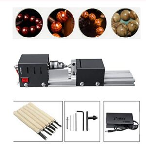 YWY Mini Lathe Machine Tool DIY Woodworking Wood lathe Milling machine Grinding Polishing Beads Drill Rotary Tool Set