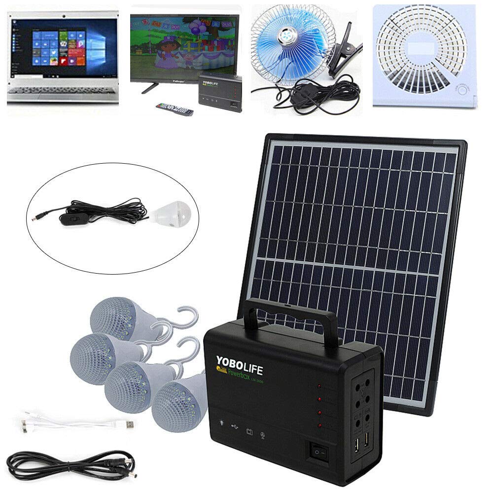 LYNICESHOP Solar Generator, Portable Power Station, w/Solar Panel Outdoor Supply for Camping/CPAP/Emergency Battery Backup