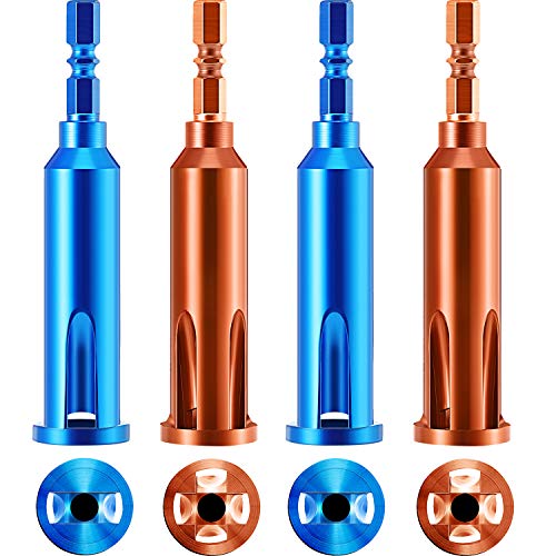 Wire Twisting Tools, Wire Stripper and Twister, Wire Terminals Power Tools for Stripping and Twisting Wire Cable (4, Blue and Orange)