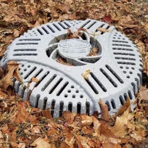 Drain Defender Easy-Install Two-Stage Stairwell Drain Cover Resists Yard Waste Clogs and Flooded Basements