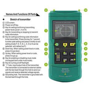 MS6818 Walfront Cable Locator Cable Network Cable Detector Underground Pipe Detector AC/DC 12V-400V