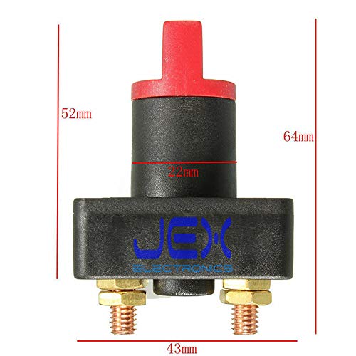 12V-48V 100A Battery Power Isolation Kill Cutoff Switch for Solar System, Car, Boat, RV