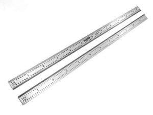 benchmark tools 466651 flexible 12 inch 5r machinist rule with 1/10, 1/100, 1/32 and 1/64 markings stainless steel non-glare satin chrome finish conforms to eec-1 accuracy standards (1)