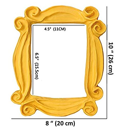 Handmade with Love by Fatima. As seen in Monica's Door. It has Two Side Tape in the back. Yellow Frame for your peephole. Present for your best friends.