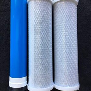 GE SmartWater Reverse Osmosis Complete Compatible RO Filter Set GXRM10G, GXRM10RBL Filter 50 GPD by Clear Hydro