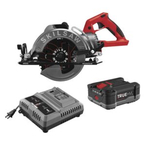 skil spth77m-11 48v 7-1/4" truehvl cordless worm drive skilsaw circular saw kit with 1 battery