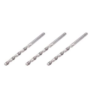 utoolmart 3pcs twist drill high speed steel bit, mini twist drill bits set, jobber small twist drill bits, 3.8mm twist drill, hss-4241 twist drill bit set, for steel aluminum alloy