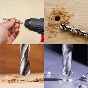 Utoolmart High-Speed Steel Twist Drill Bit, Jobber Length Twist Drill Bits, 12.5mm HSS-4241 Twist Drill Bit Set for Steel Aluminum Alloy 1Pcs