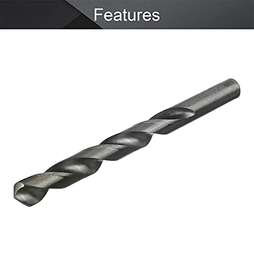 Utoolmart High-Speed Steel Twist Drill Bit, Jobber Length Twist Drill Bits, 12.5mm HSS-4241 Twist Drill Bit Set for Steel Aluminum Alloy 1Pcs