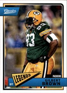 2018 classics football #132 gilbert brown green bay packers legend panini nfl card