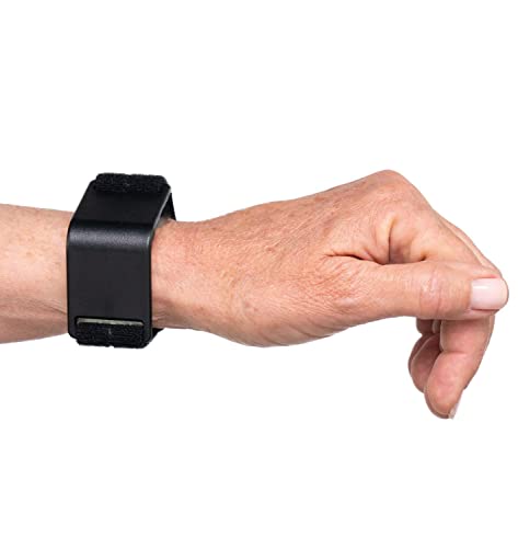 WRISTSMITH Wrist Brace For Compression Carpal Tunnel Wrist Support Brace For Men & Women - Portable Travel & Adjustable Splint For Daily Use at Work or Home (Jet Black)