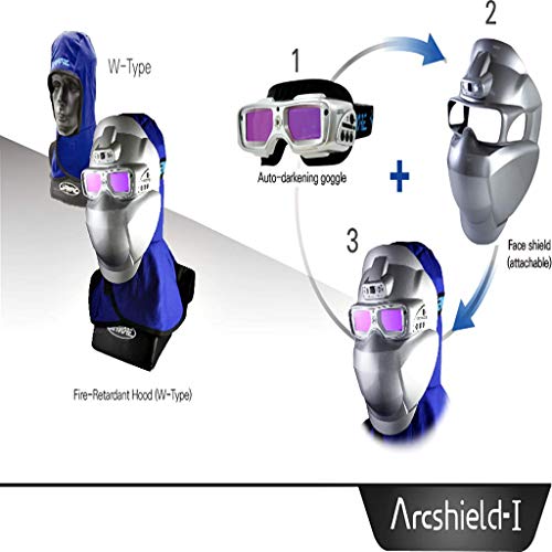 Servore Auto Shade Darkening Welding Goggle Arcshield 2 The world's first Auto-Darkening Protect Mask (Arcshield 1 Flash SV)