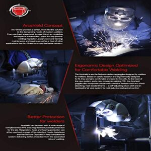 Servore Auto Shade Darkening Welding Goggle Arcshield 2 The world's first Auto-Darkening Protect Mask (Arcshield 1 Flash SV)