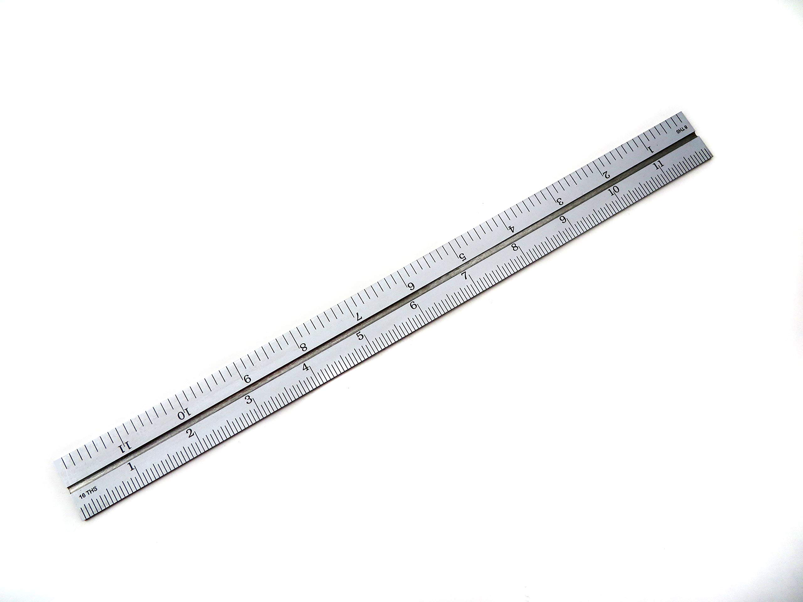 Benchmark Tools 466484 12 inch Combination Square Blade Ruler 4R Markings 1/8, 1/16, 1/32, 1/64 Stainless Steel Non-Glare Satin Chrome Finish Compatible with Starrett, Mitutoyo, PEC, Brown and Sharp