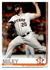 2019 topps update #us273 wade miley houston astros baseball card