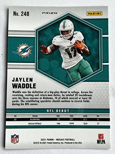 2021 Panini Mosaic Mosaic #248 Jaylen Waddle ROOKIE NM/M (Near Mint/Mint)