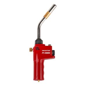 master appliance pt-2000si – optimized high intensity adjustable flame, trigger start, heavy duty blow torch head, compatible with propane or mapp gas