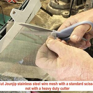 JOUNJIP Reinforcing Stainless Steel Mesh for Bumper Kayak Thermoplastic Repairs - Use with Plastic Welding Kit