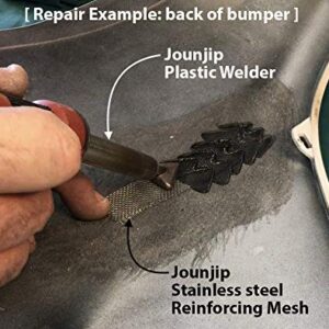 JOUNJIP Reinforcing Stainless Steel Mesh for Bumper Kayak Thermoplastic Repairs - Use with Plastic Welding Kit