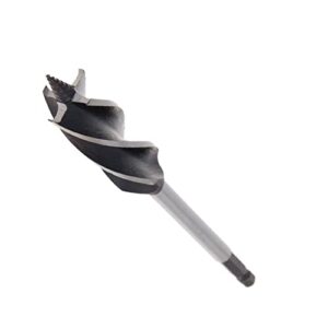 Utoolmart Auger Drill Bit for Wood, Hex Shank 20x165mm Cutting Dia HSS for Electric Bench Drill Woodworking Carpentry 1 Pcs