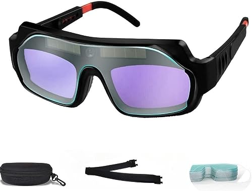 Welding Glasses True Color View -1/1/1/2 Optical Clarity Welding Goggle Protective Mask Solar Automatic Dimming Professional Eye Protection PC Glasses