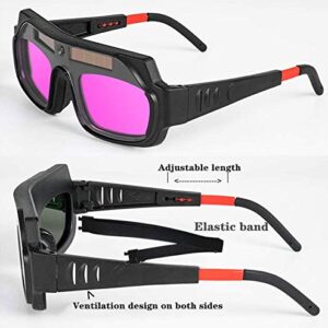 Welding Glasses True Color View -1/1/1/2 Optical Clarity Welding Goggle Protective Mask Solar Automatic Dimming Professional Eye Protection PC Glasses