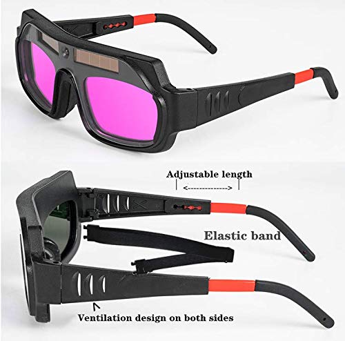 Welding Glasses True Color View -1/1/1/2 Optical Clarity Welding Goggle Protective Mask Solar Automatic Dimming Professional Eye Protection PC Glasses