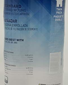 OMNIFilter RS-2 Standard Omni RS 2 Whole House Replacement Under Sink Water Filter RS2 Twin Pack (Package of 2 Filters) RS2 Sediment Water Filter Replacement String Wound Water Filter