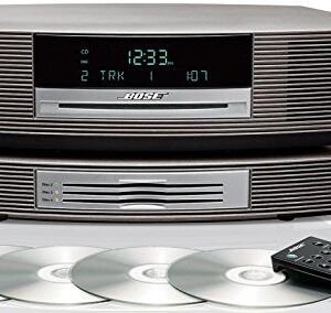 Bose Wave Music System with Multi-CD Changer - Titanium Silver, Compatible with Alexa Amazon Echo