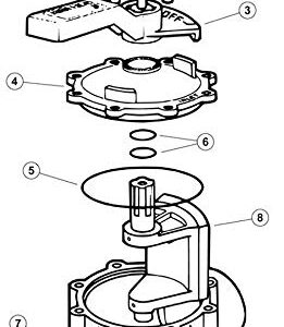 ATIE 3-Way/2-Way Pool Valve Cover/Cap 4606 with O-ring 1132+ and Shaft O-ring R0487100 For Zodiac Jandy Black/Gray 3-Way/2-Way Pool Valve Covers 4606+, 1303+, 4734+, 1304+