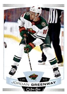 2019-20 o-pee-chee #253 jordan greenway minnesota wild nhl hockey trading card