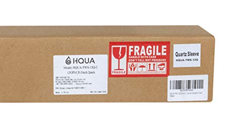 HQUA-TWS-12Q Quartz Sleeve Only Fit HQUA-TWS-12 UV Water Disinfection System,2 Pack