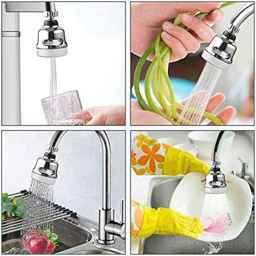 Moveable Kitchen Faucet Head 360° Rotatable Sprayer Tap Head for Kitchen Faucet Replacement