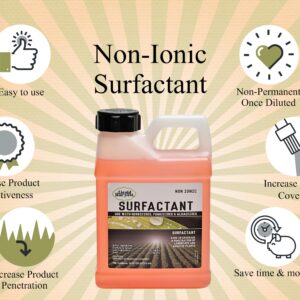 Concentrated Surfactant for Herbicides Non-Ionic 16oz, Increase Product Coverage, Increase Product Penetration, Increase Product Effectiveness