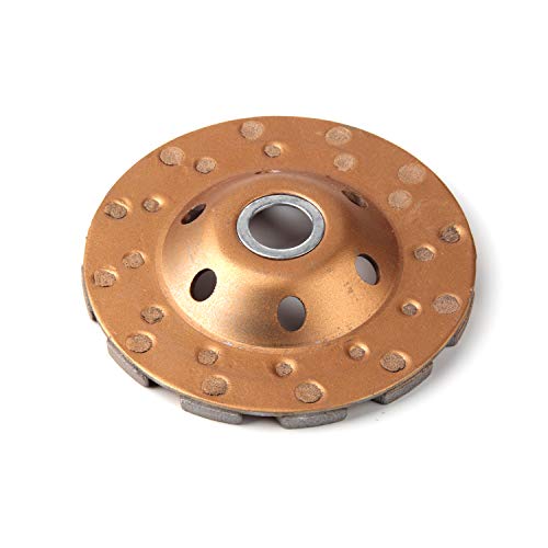 HRLORKC 4 Inch Concrete Turbo Diamond Grinding Cup Wheel 12 Segs Heavy Duty Angle Grinder Wheels for Angle Grinder