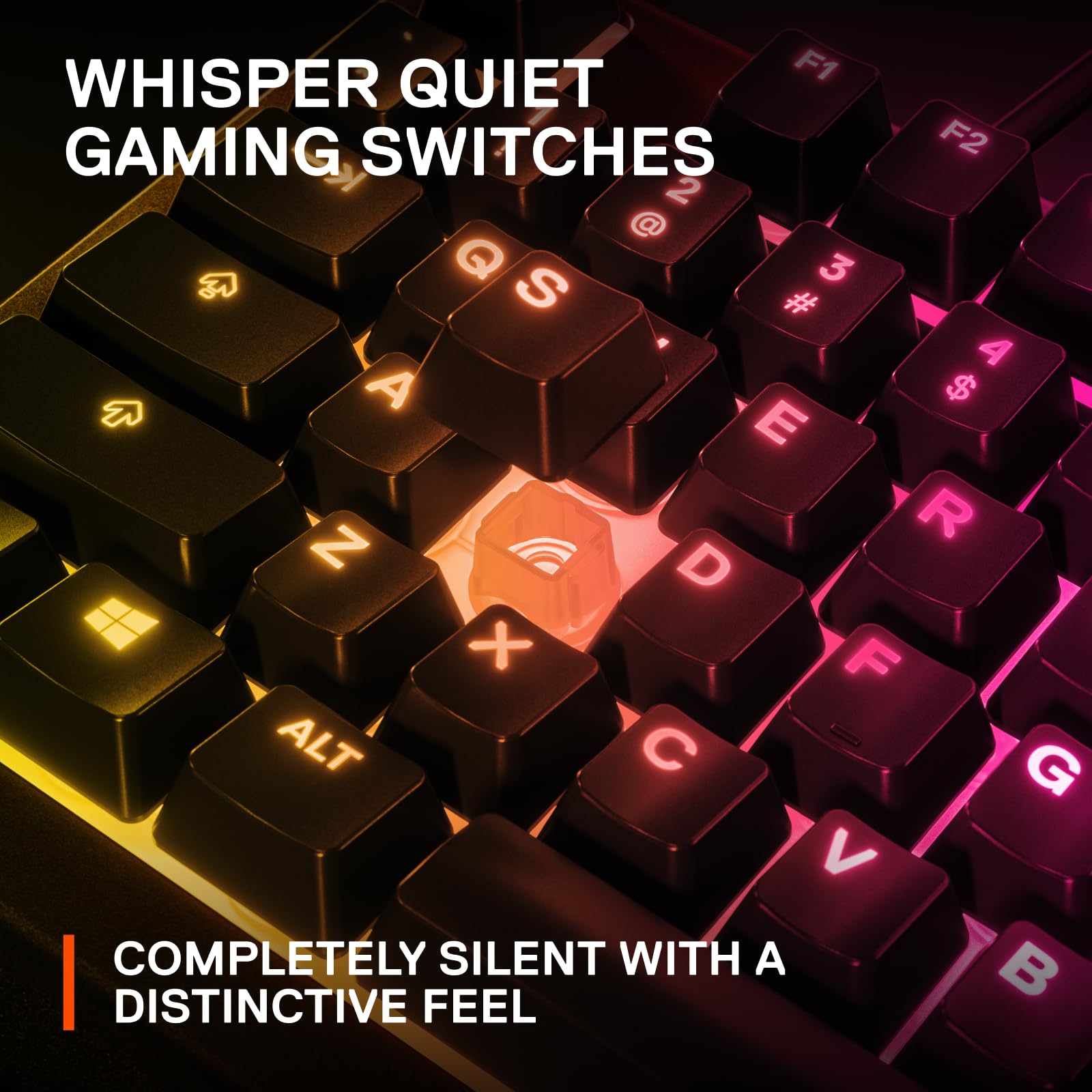 SteelSeries Apex 3 RGB Gaming Keyboard – 10-Zone RGB Illumination – IP32 Water Resistant – Premium Magnetic Wrist Rest (Whisper Quiet Gaming Switch)