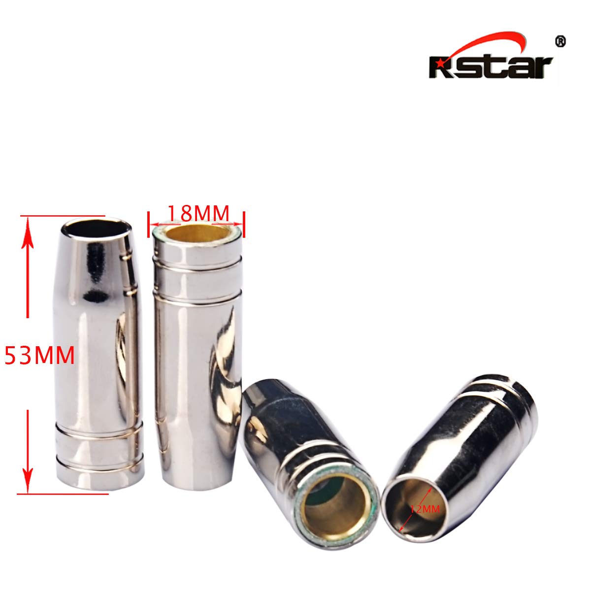 13PCS Mig Welding Nozzle Welder Torch Nozzles Consumables Gold Tip Holder Contact Tips Gas nozzle Set 15AK MB15 Mig Torch Nozzle