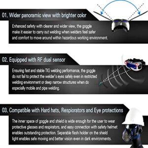 Servore Auto Shade Darkening Welding Goggle Arcshield 2 The world's first Auto-Darkening Protect Mask (Arcshield 2 Silver)