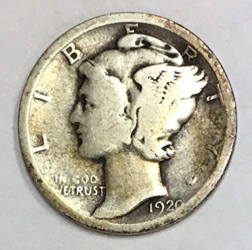 1920 D Mercury Dime 90% Silver 10c Average Circulated