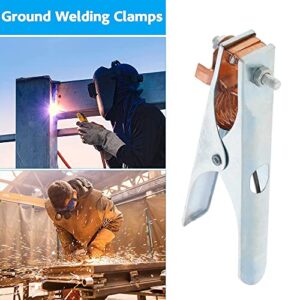 Utoolmart 500 Amp Arc Welding Ground Clamp, Electroplated Welding Earth Clip for Manual Welder Copper Grip Clip Clamp Heavy Duty, US Type