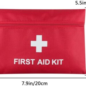 AOUTACC 12 Pack Mini First Aid Kit Empty Bag, Travel Empty First Aid Kit Pouch Bag for Emergency at Home, Office, Car, Outdoors, Boat, Camping, Hiking(Bag Only)