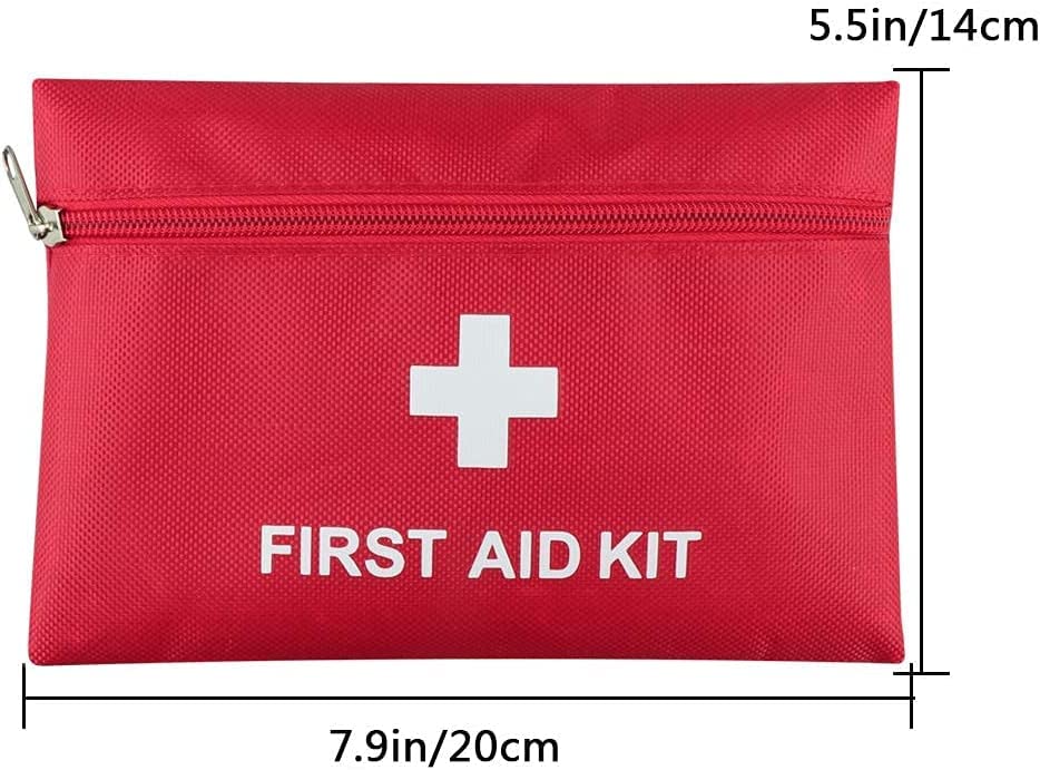 AOUTACC 12 Pack Mini First Aid Kit Empty Bag, Travel Empty First Aid Kit Pouch Bag for Emergency at Home, Office, Car, Outdoors, Boat, Camping, Hiking(Bag Only)