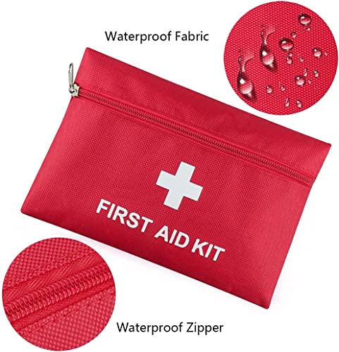 AOUTACC 12 Pack Mini First Aid Kit Empty Bag, Travel Empty First Aid Kit Pouch Bag for Emergency at Home, Office, Car, Outdoors, Boat, Camping, Hiking(Bag Only)