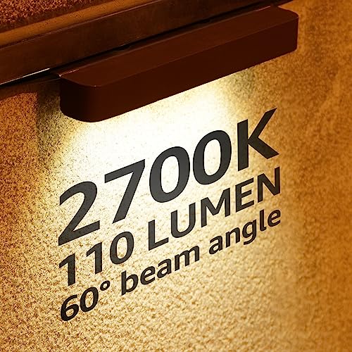 LEONLITE Classic Series 7 Inch LED Hardscape Lighting, Retaining Wall Lights, LED Landscape Lighting, 12V Paver Light Low Voltage, 1.5W Outdoor Step Lights, 2700K Soft White, ETL, Pack of 4