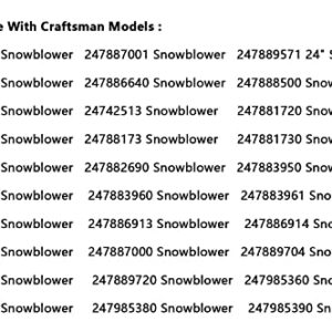 Ohoho 20 Teeth 917-04861 Worm Gear Compatible with MTD, Cub Cadet, Craftsman, Troy-Bilt 40"- 42" Snowblowers 917-04861 917-0528 917-0528A 717-0528A 717-04449