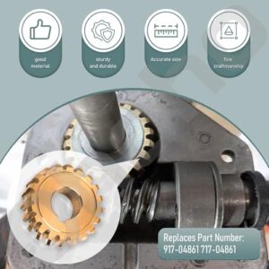 Ohoho 20 Teeth 917-04861 Worm Gear Compatible with MTD, Cub Cadet, Craftsman, Troy-Bilt 40"- 42" Snowblowers 917-04861 917-0528 917-0528A 717-0528A 717-04449