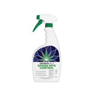 grower's ally spider mite control spray | natural spider mite & insect killer with rosemary oil - trusted by cultivators for indoor and outdoor use - 24 oz ready to use, omri listed