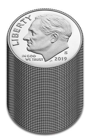 2019 S Roosevelt Dime Roll of 40 .999 Silver Roosevelt Dimes Proofs PF-1